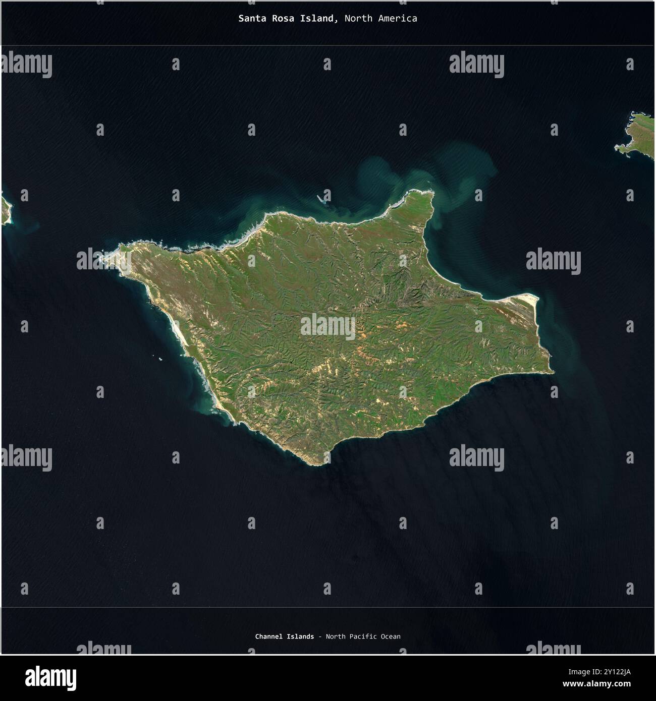 Santa Rosa Island in the North Pacific Ocean, belonging to United ...