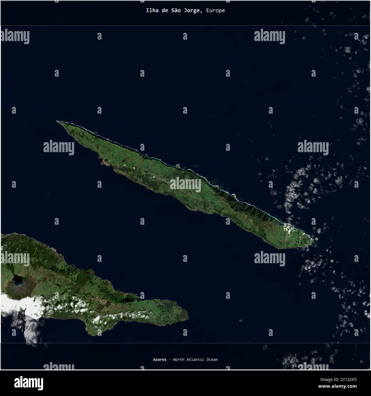 Azores map satellite hi-res stock photography and images - Alamy