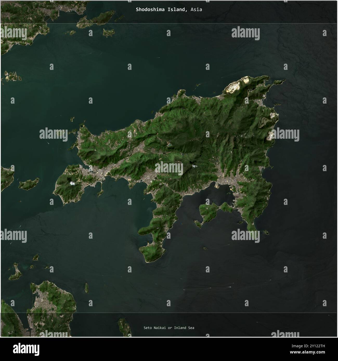 Shodoshima Island in the Seto Naikai or Inland Sea, belonging to Japan ...