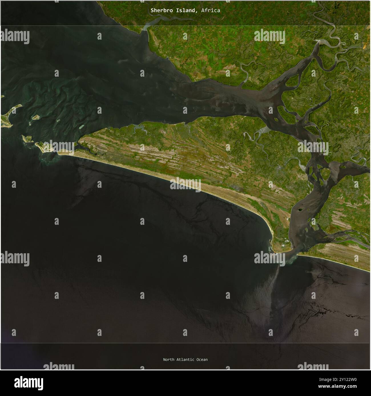 Sherbro Island in the North Atlantic Ocean, belonging to Sierra Leone ...