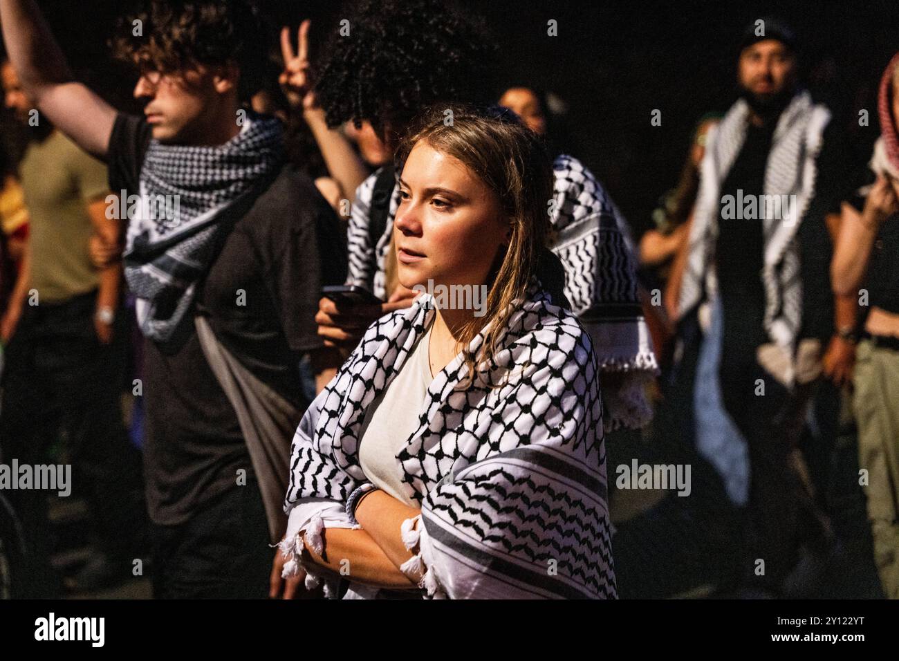 Copenhagen, Denmark. 04th Sep, 2024. Swedish climate activist Greta ...