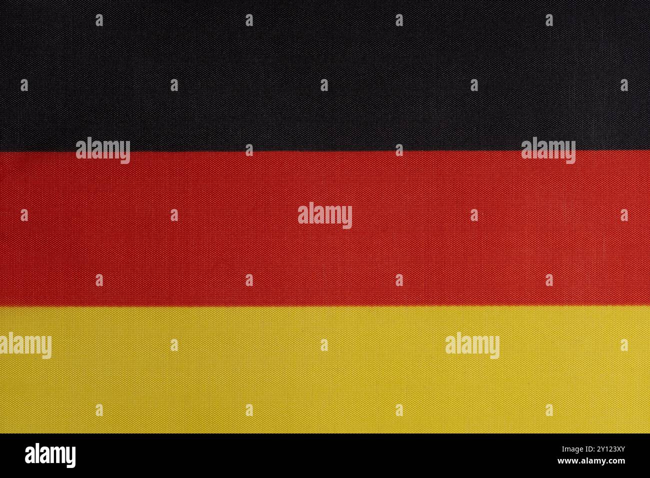 Flag of Germany, national country symbol. fabric flag of Germany Stock ...