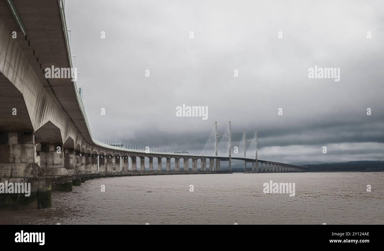 The Prince of Wales Bridge crossing the River Seven from England to Wales Stock Photo - Alamy