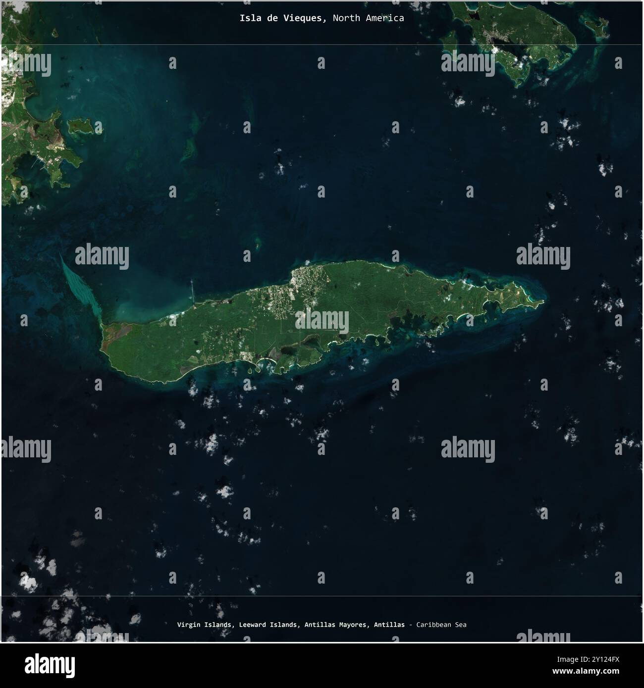 Vieques map hi-res stock photography and images - Alamy