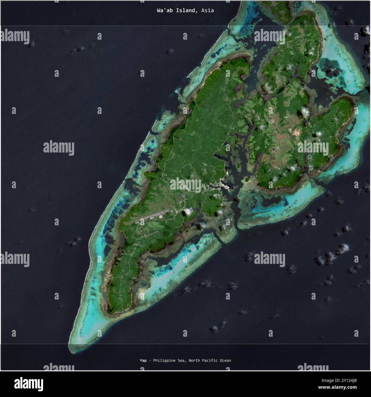 Wa'ab Island in the Philippine Sea, belonging to Federated States of ...