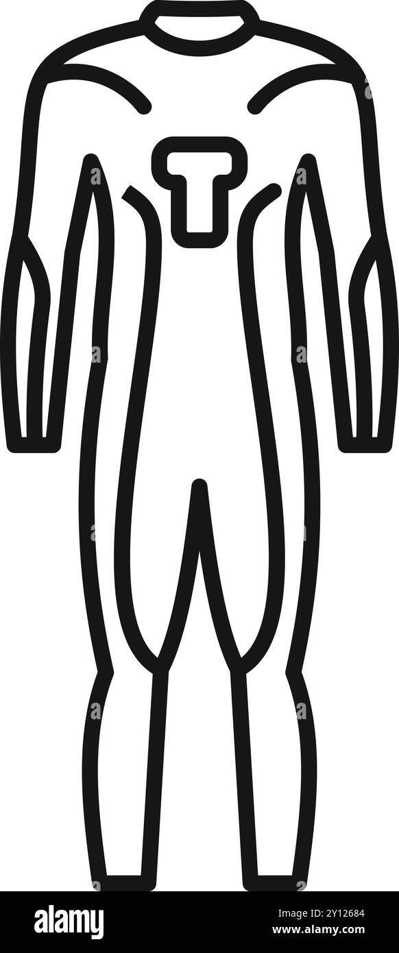 Protective wear icon in outline style representing safety clothing worn ...