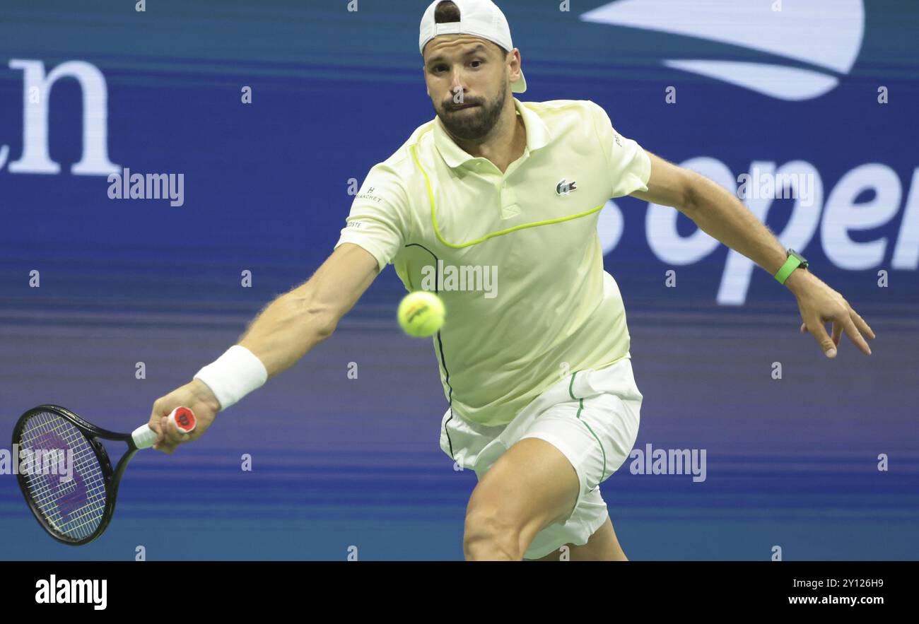 Grigor Dimitrov of Bulgaria during day 9 of the 2024 US Open, Grand ...
