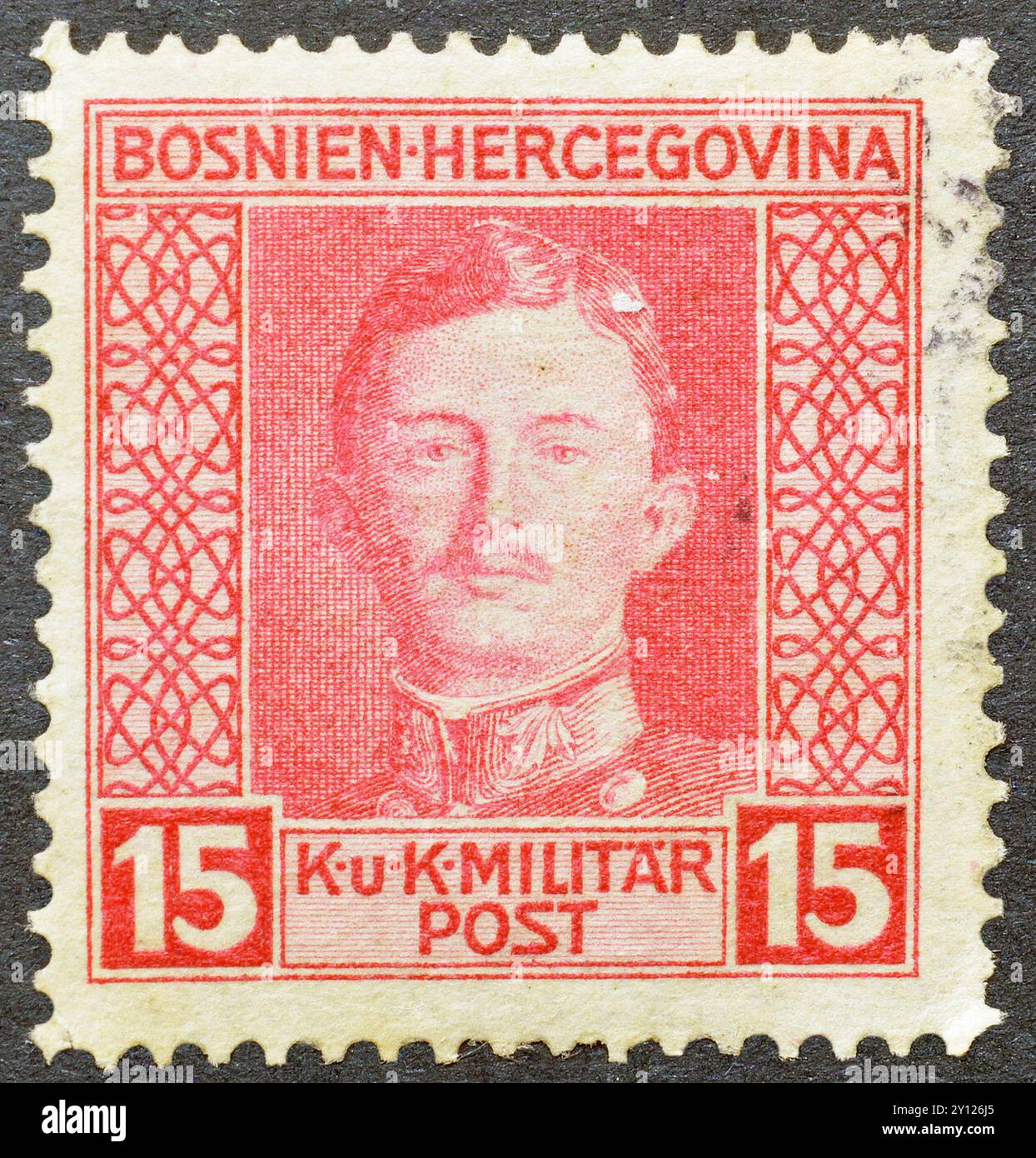 Cancelled postage stamp printed by Bosnia and Herzegovina , that shows ...
