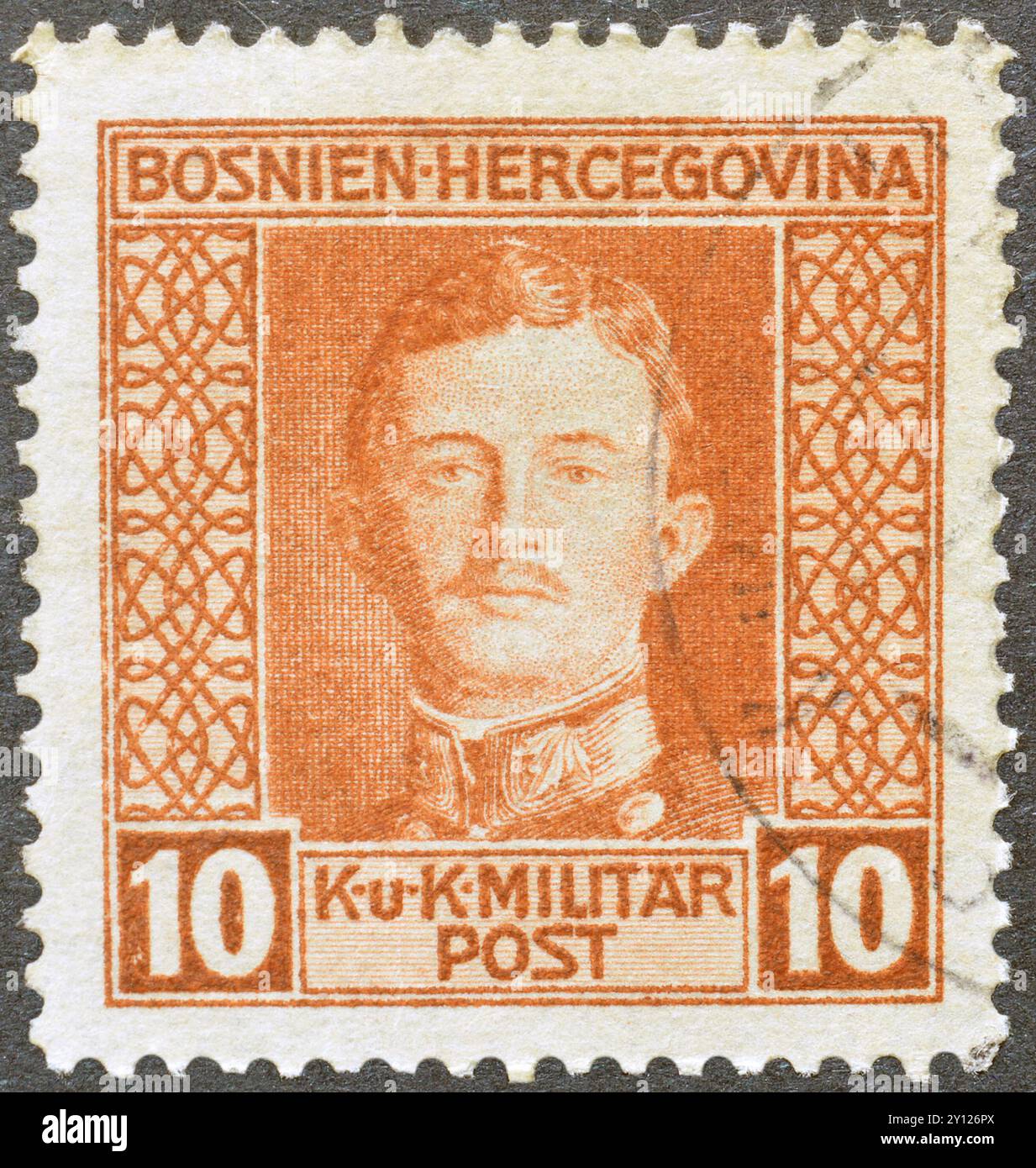 Cancelled postage stamp printed by Bosnia and Herzegovina , that shows ...