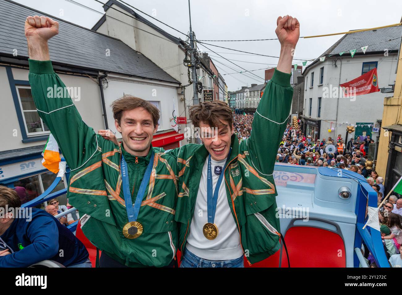Irish Olympic rowing gold medalists Paul O'Donovan and Fintan McCarthy ...