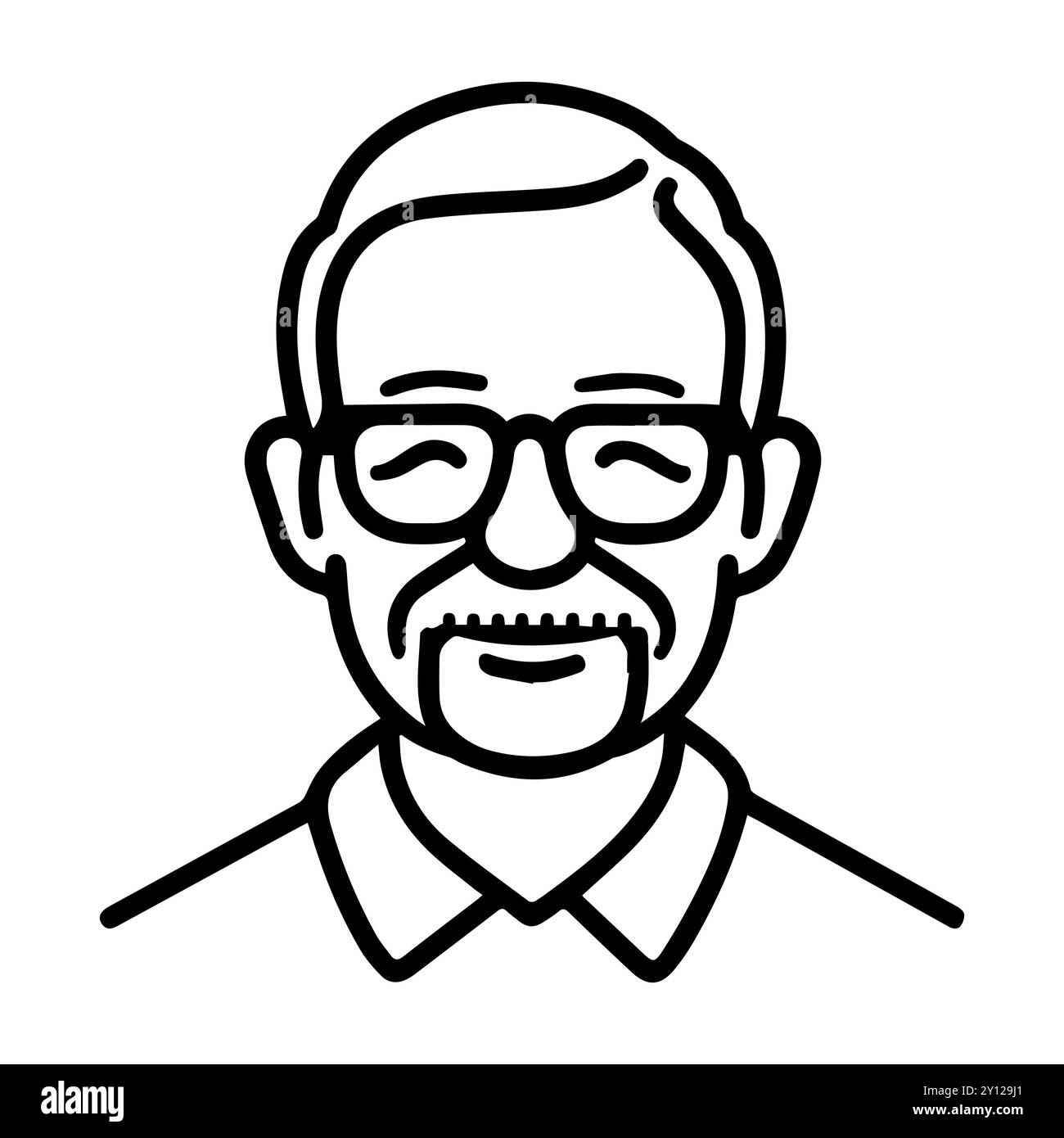 Modern man retirement icon Stock Vector Images - Alamy
