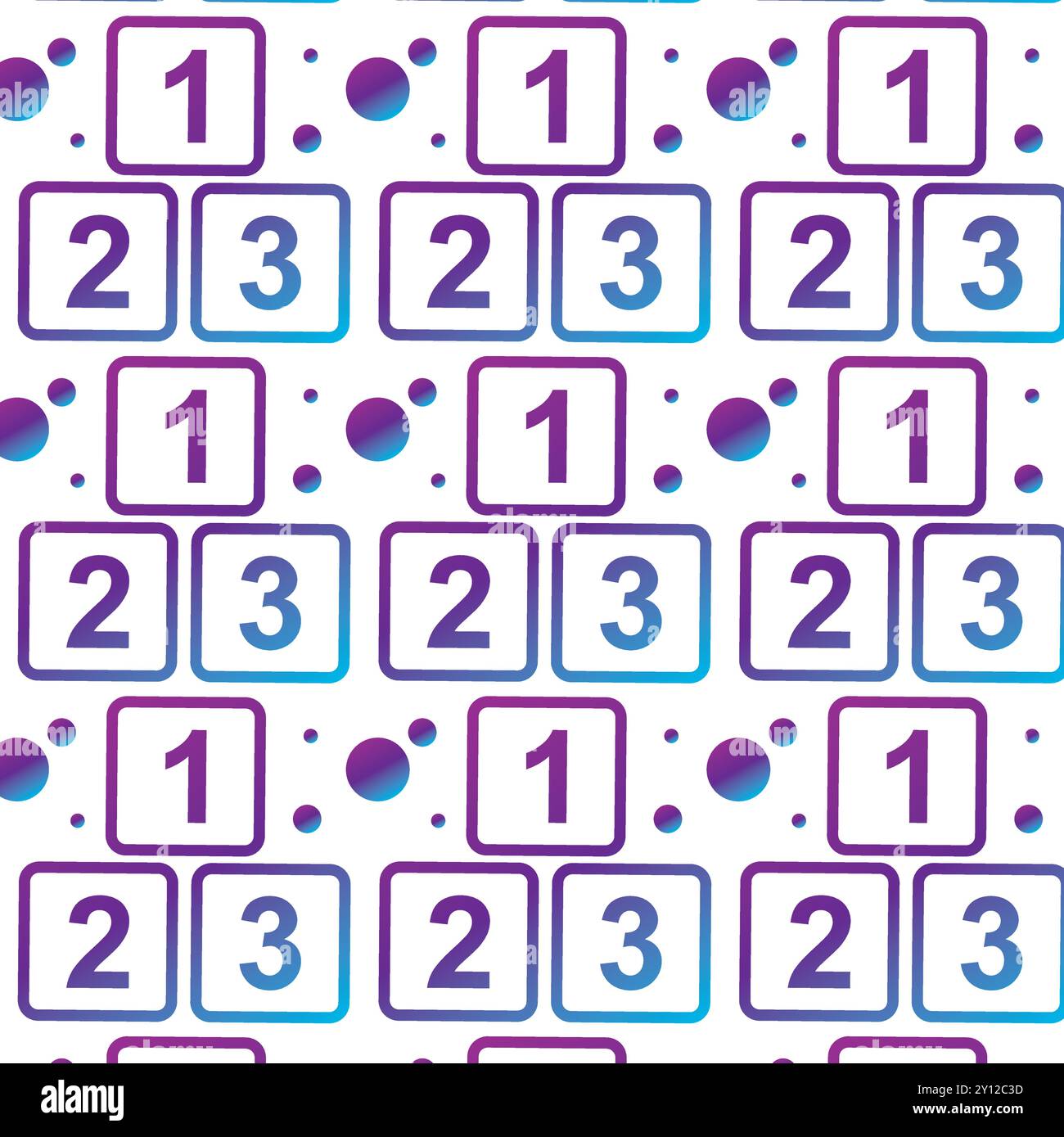 Pattern with numbers and dots on white background Vector Stock Vector Image & Art - Alamy