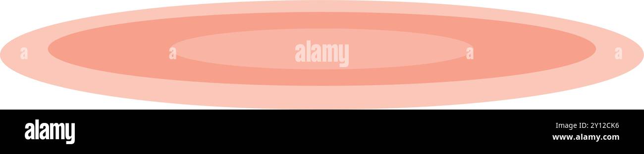 Pink round rug in simple flat cartoon style Vector Stock Vector Image ...