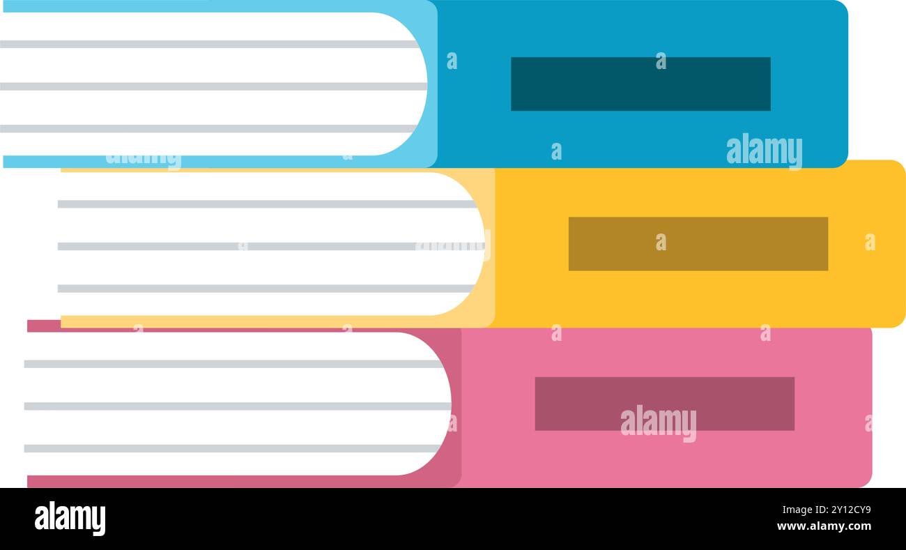 Colorful art books Stock Vector Images - Alamy