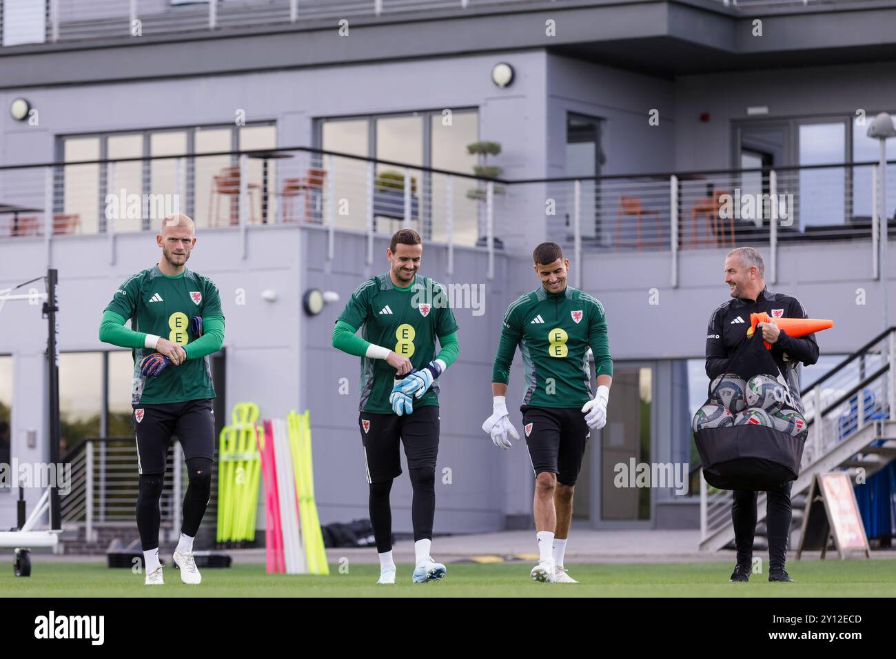 PONTYCLUN, UK. 04th Sep, 2024. Wales' goalkeeper Adam Davies, Wales ...