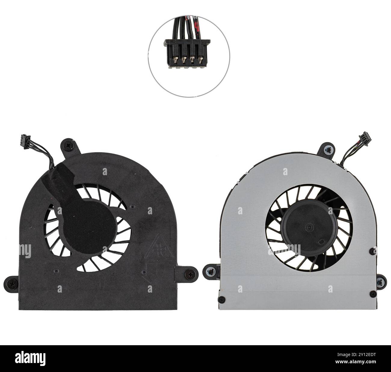 laptop fan, cooling system on white background in insulation Stock ...