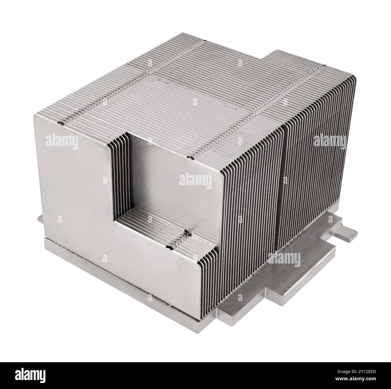 Radiator, passive cooling system on white background Stock Photo - Alamy
