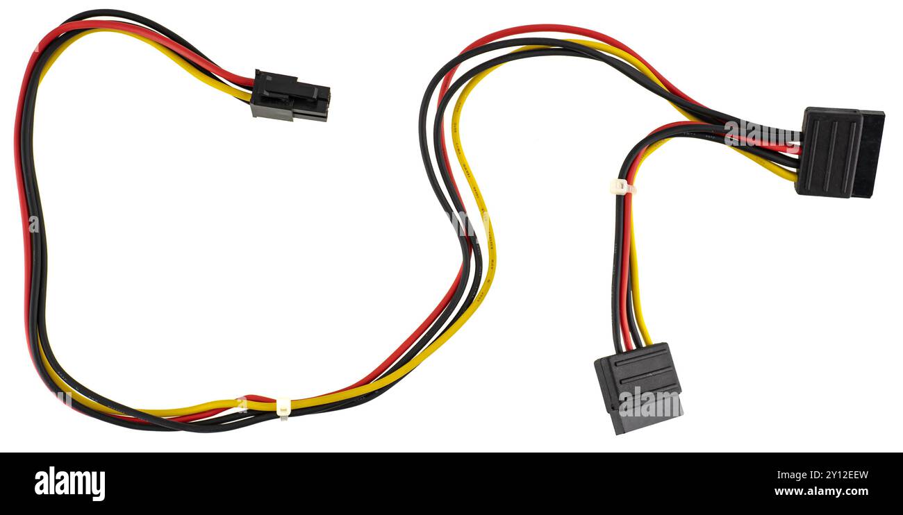 power supply wire from the power supply unit to the computer board, on ...