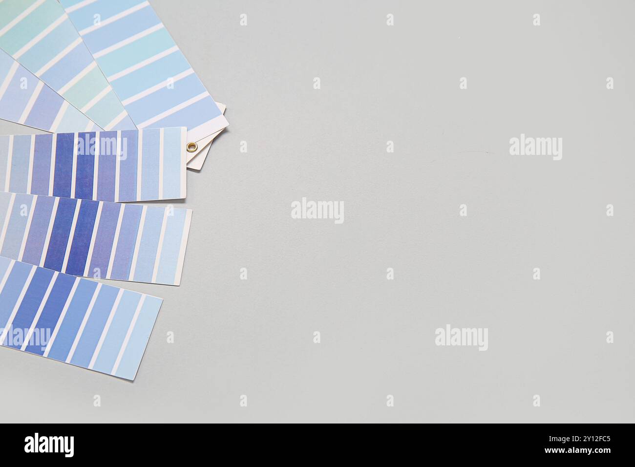Many color palettes on grey background Stock Photo - Alamy
