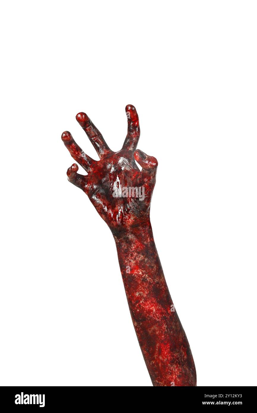 Hand zombie on color Cut Out Stock Images & Pictures - Alamy