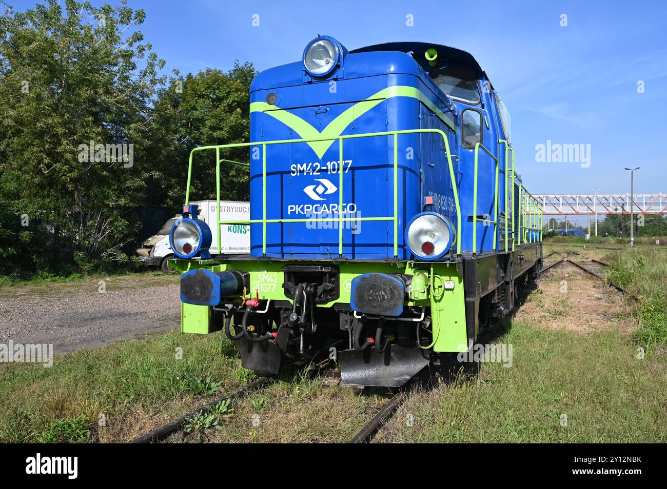 SM42-1077 diesel locomotive in PKP Cargo livery Stock Photo - Alamy