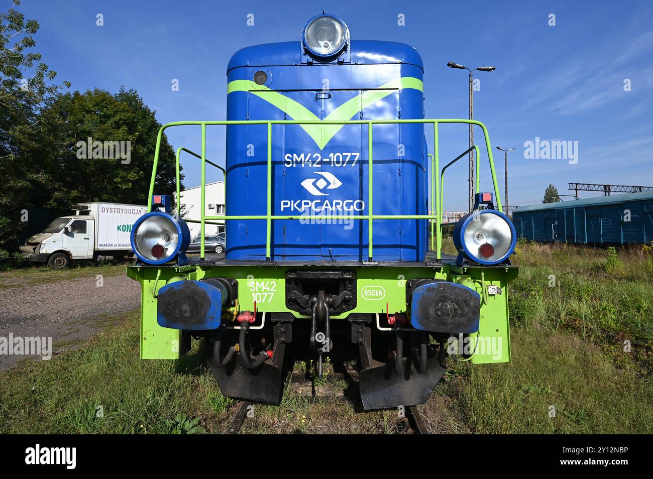 SM42-1077 diesel locomotive in PKP Cargo livery Stock Photo - Alamy