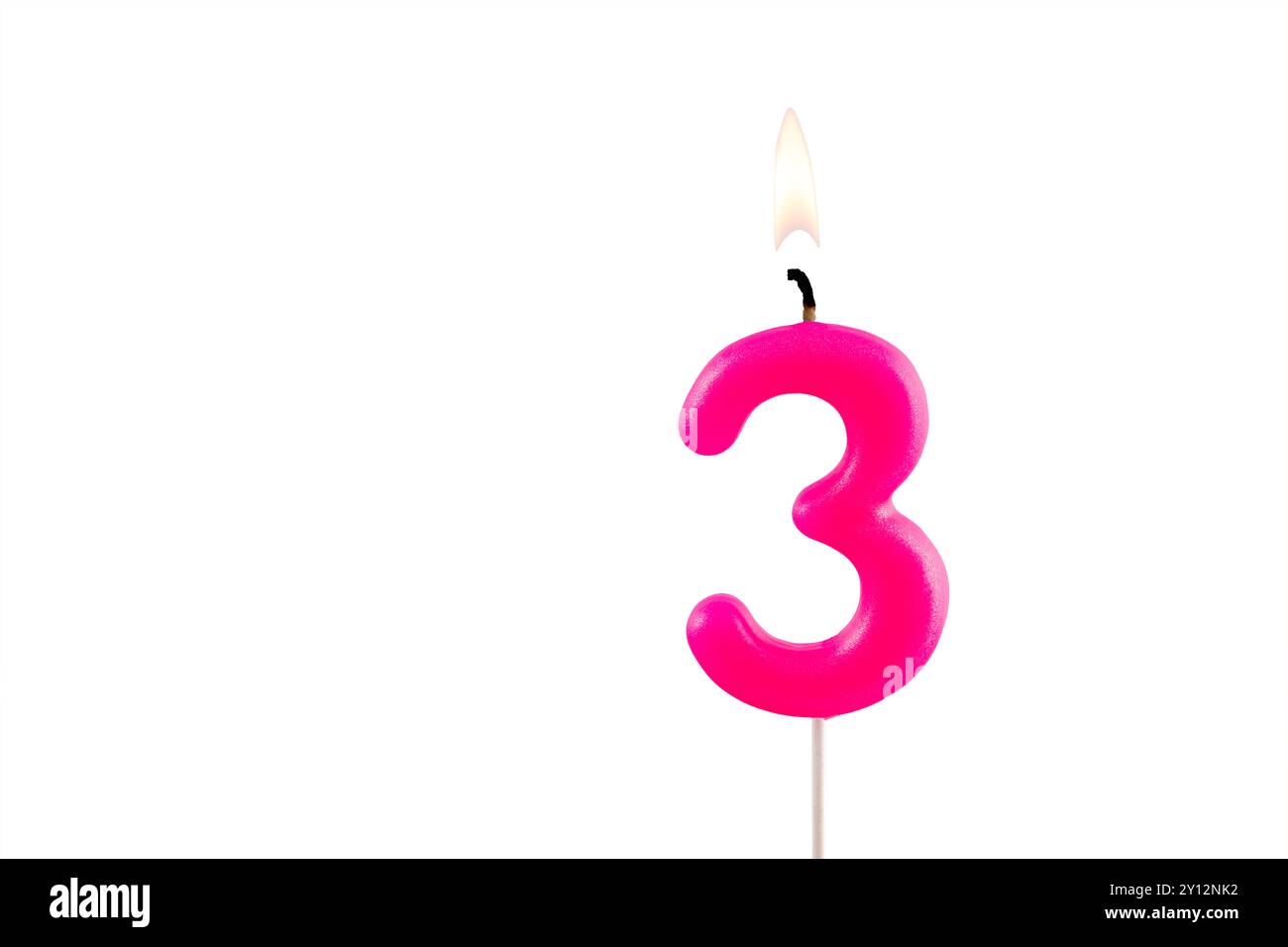 Number 3 candle Cut Out Stock Images & Pictures - Alamy