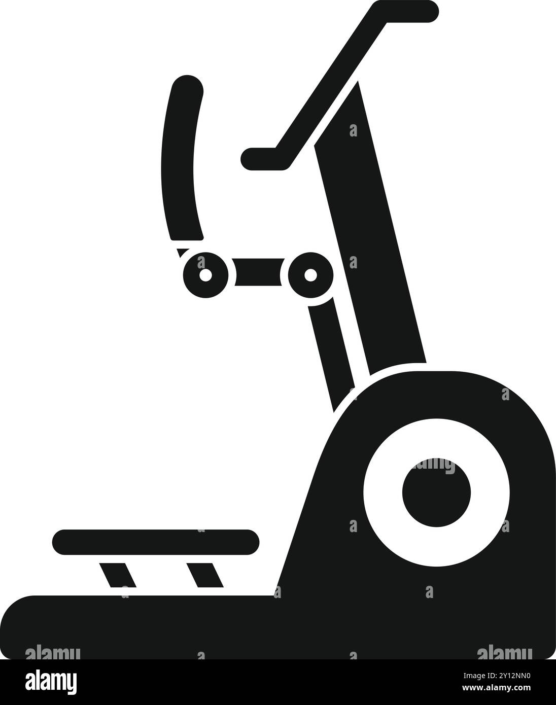 Abdominal crunch machine icon in black simple style isolated on white ...