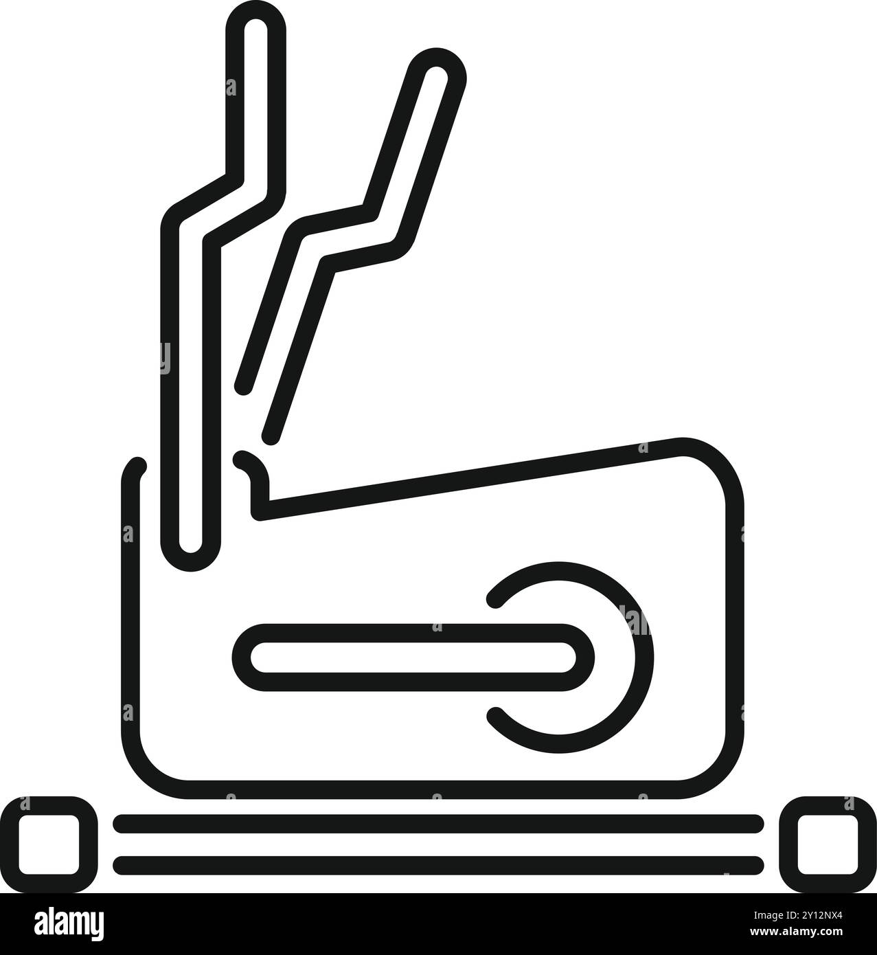 Endurance icon thin outline hi-res stock photography and images - Alamy