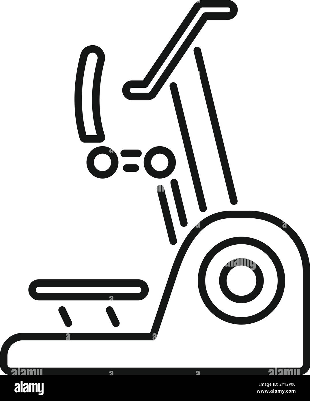 Simple vector representing a leg press machine, ideal for illustrating ...