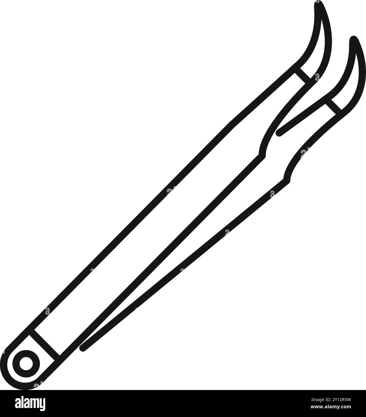 This simple tweezers icon is perfect for representing beauty tools and ...