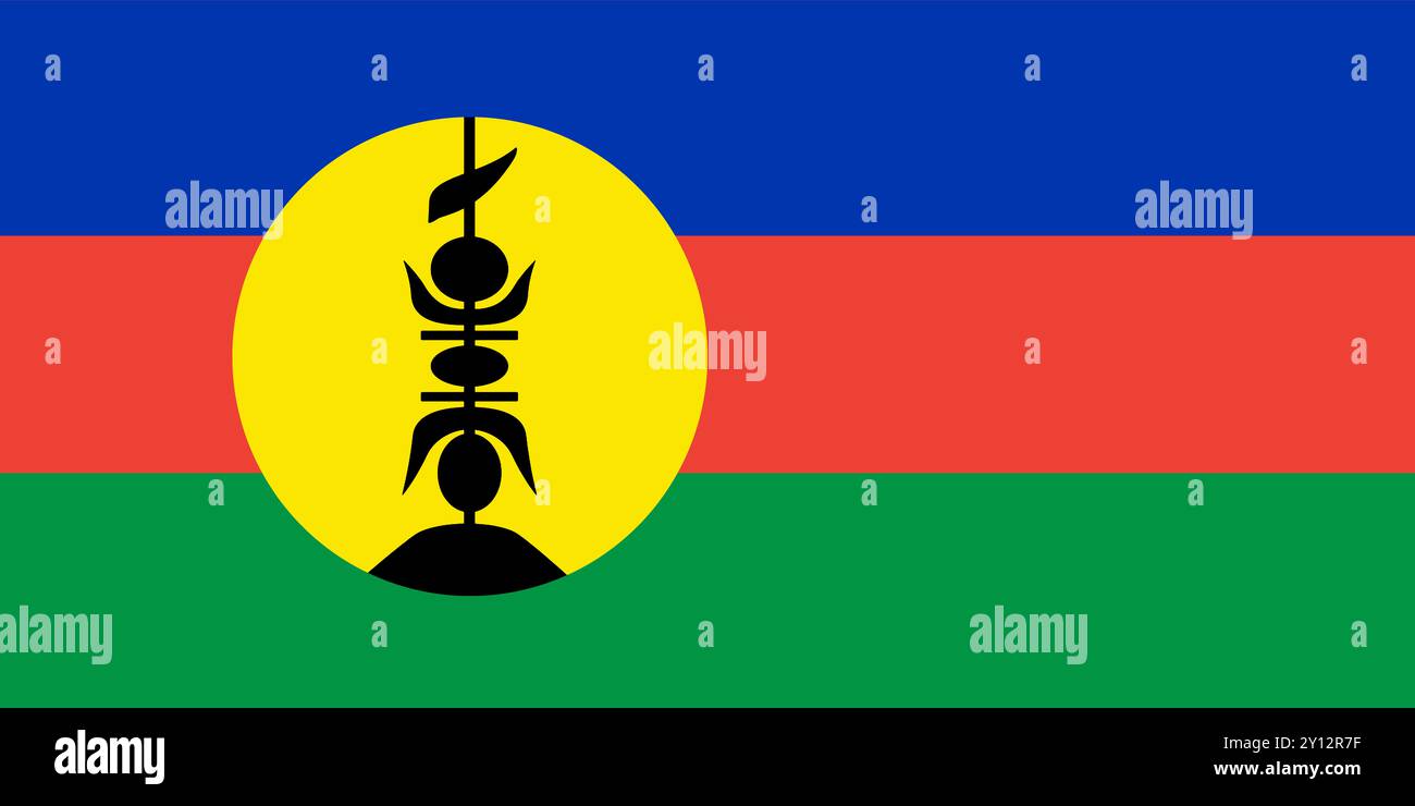 New Caledonia flag background illustration large file Stock Photo - Alamy