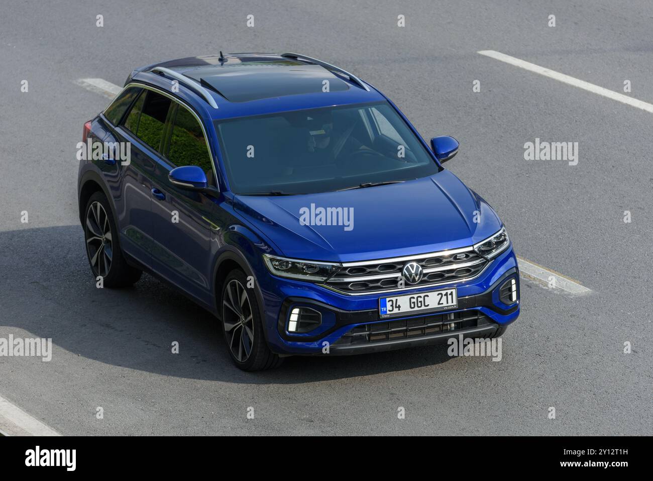 ISTANBUL- TURKEY - SEPTEMBER 1, 2024: Volkswagen T-Roc is a subcompact ...
