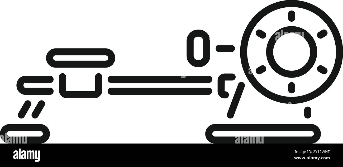 Professional laser level measuring tool icon representing a ...