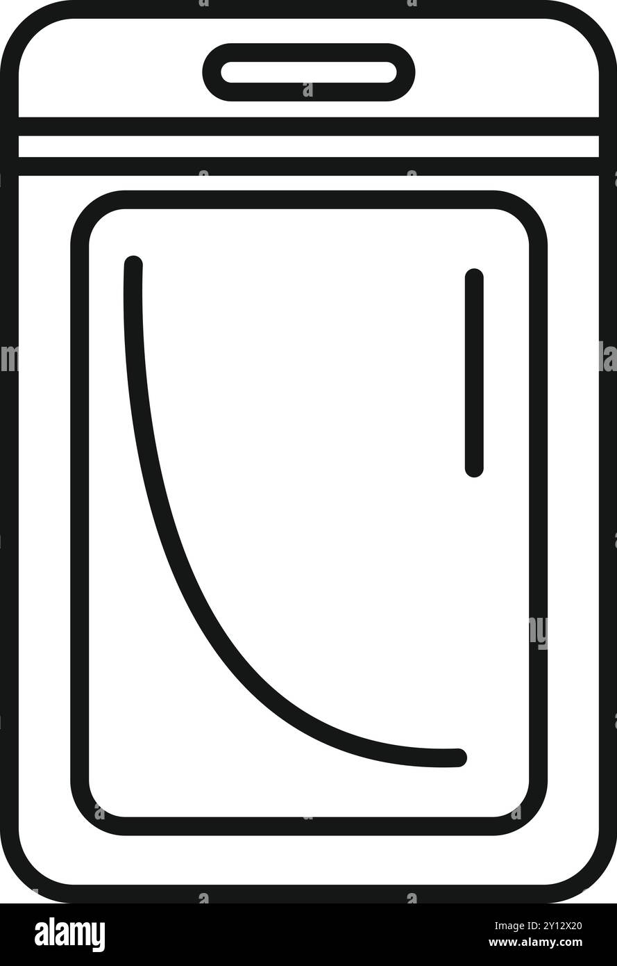 Icon of a plastic id card holder keeping important information safe and ...