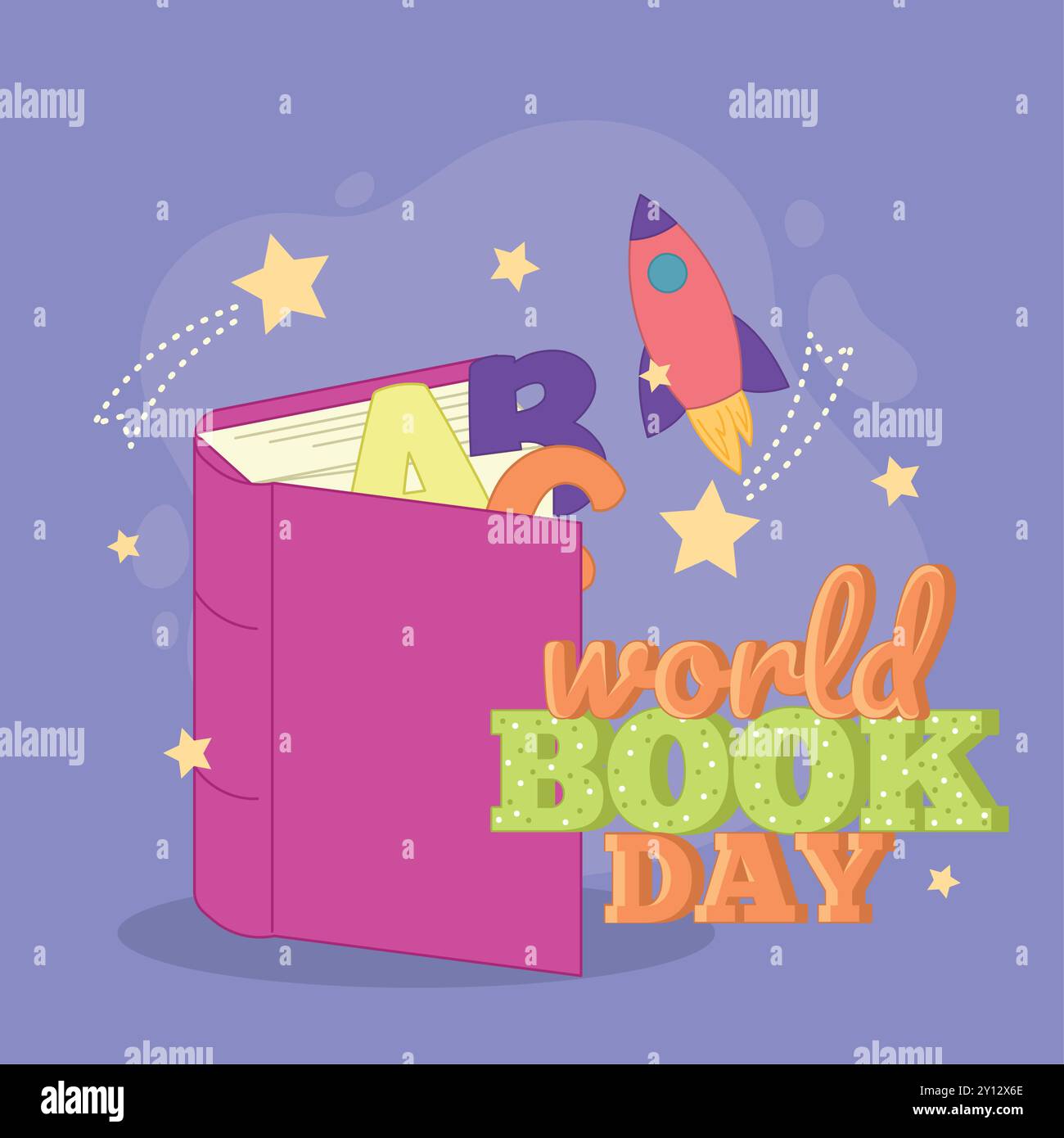 World book day poster Science and space Vector Stock Vector Image & Art ...