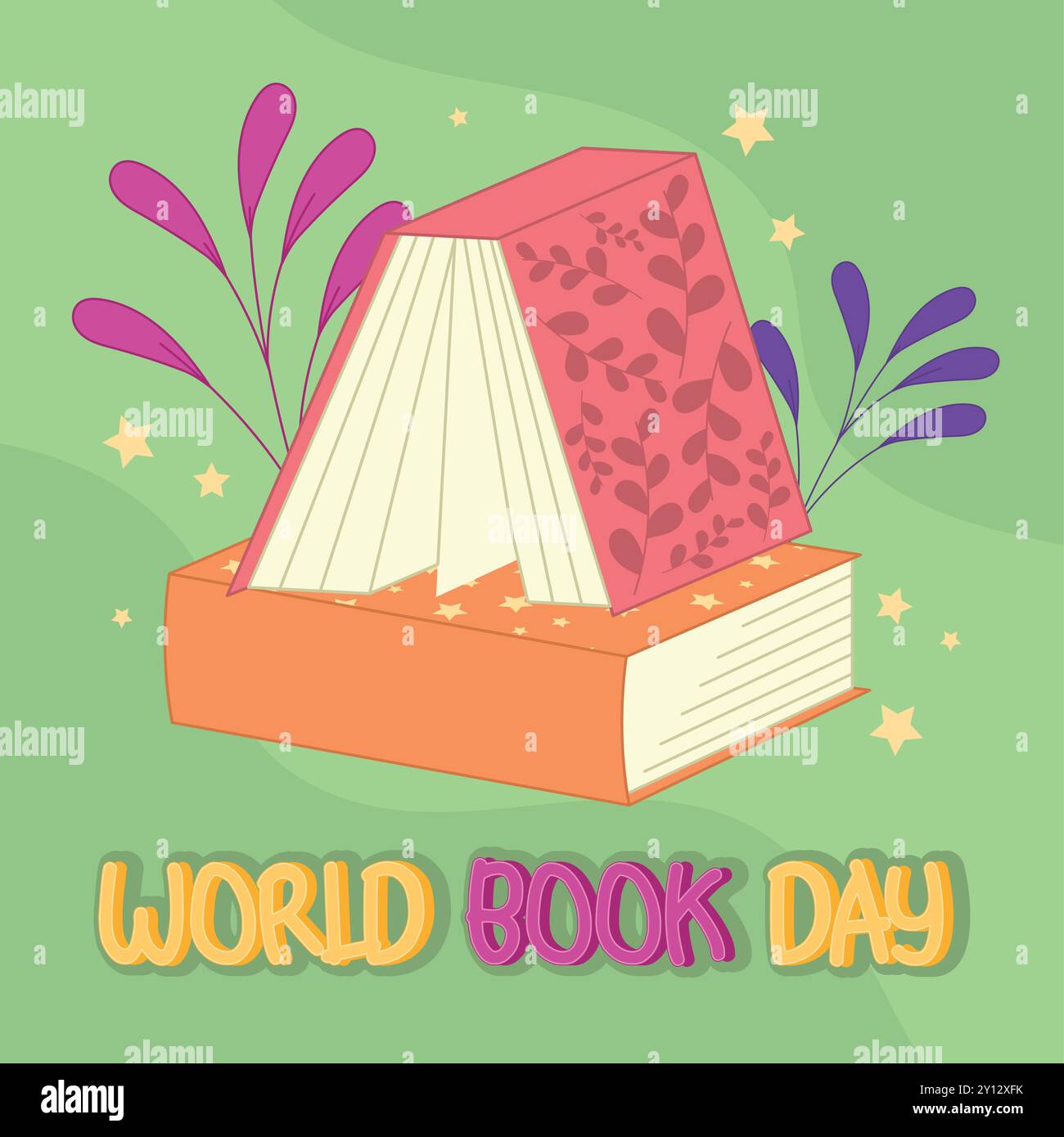 World book day poster Vector Stock Vector Image & Art - Alamy