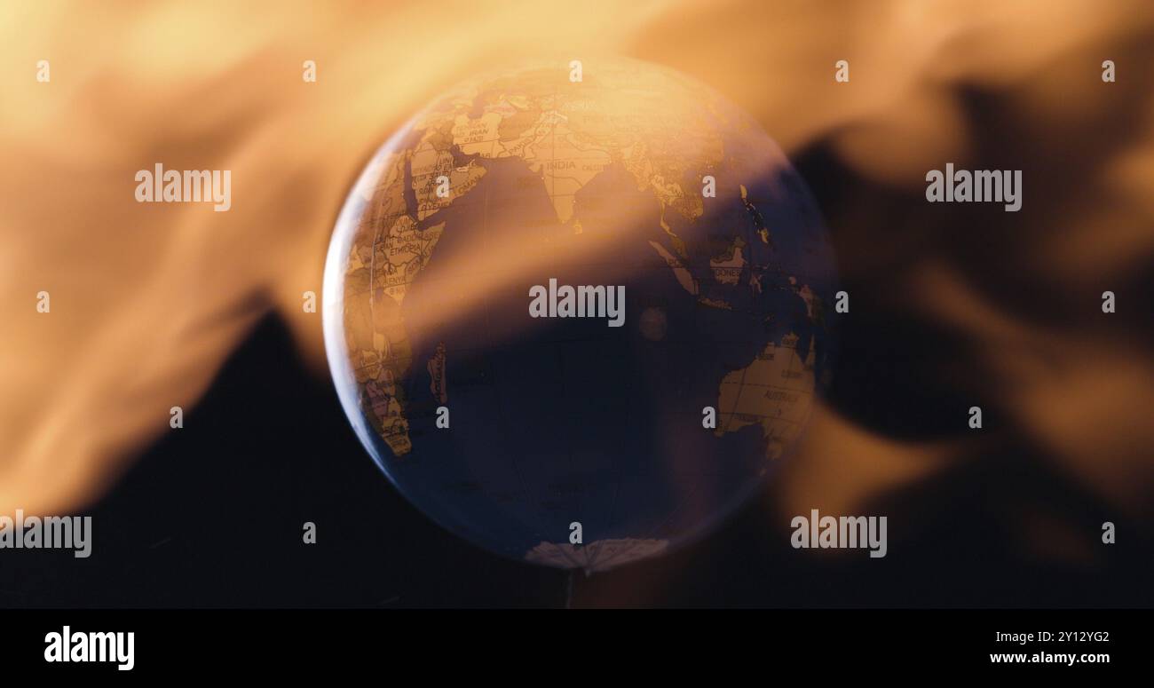 Burning planet earth global warming disaster or sun activity causing ...