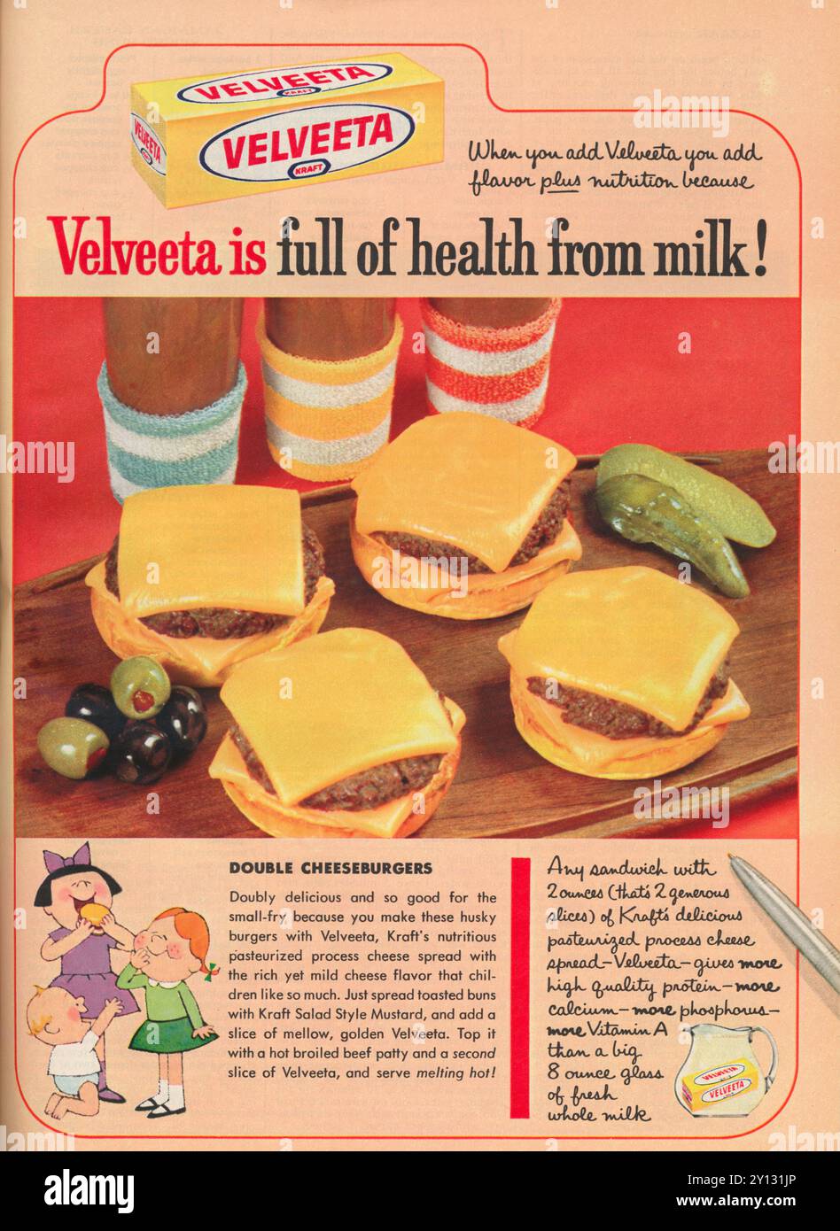 Velveeta cheese old ad hi-res stock photography and images - Alamy