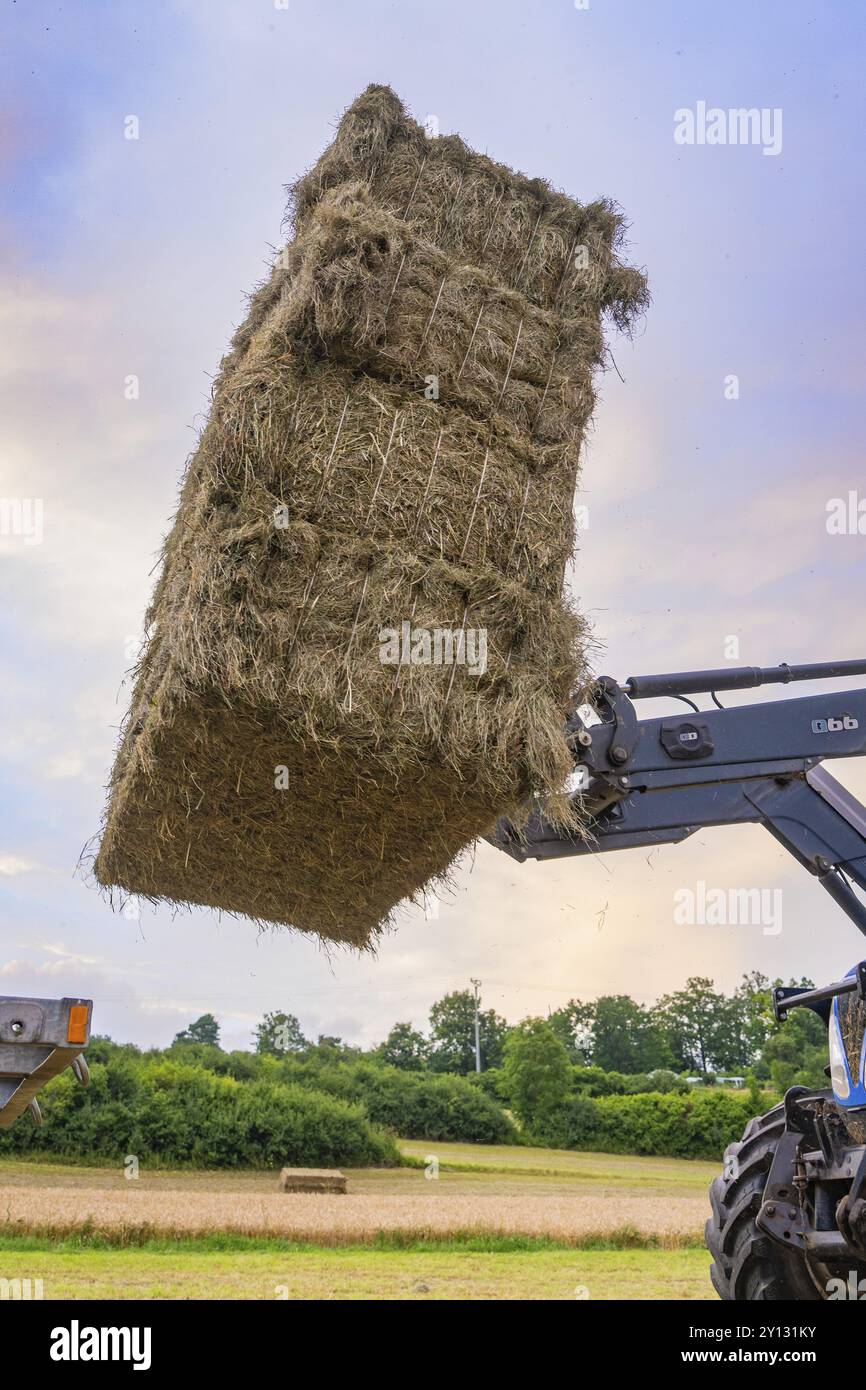 Hay bale lift hi-res stock photography and images - Alamy