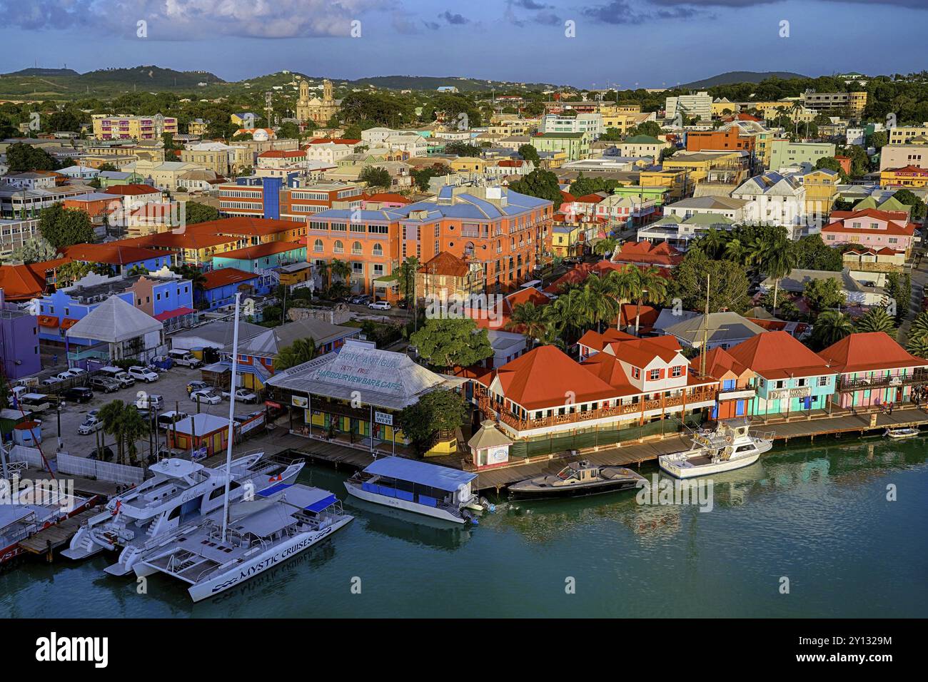 Caribbean, Antigua, Island, Saint John's Harbour Stock Photo - Alamy