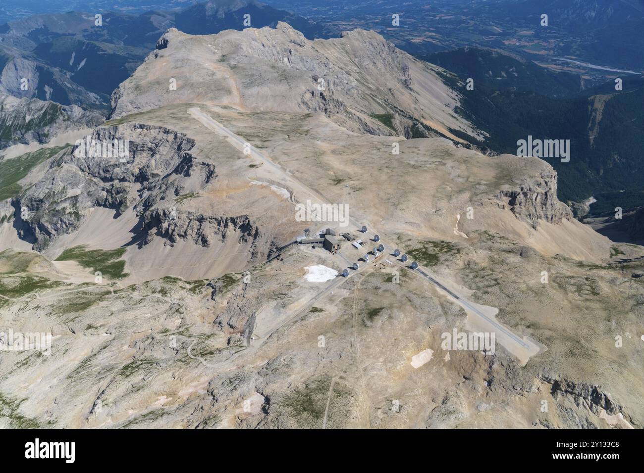 Pic de Bure, IRAM interferometer, French Alps, Plateau de Bure ...