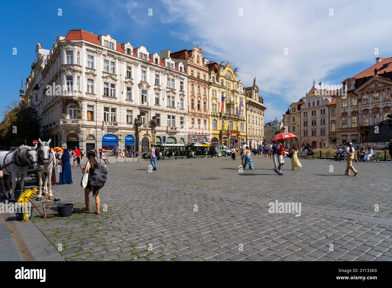 Old Town Square in Prague, Czech Republic Stock Photo - Alamy