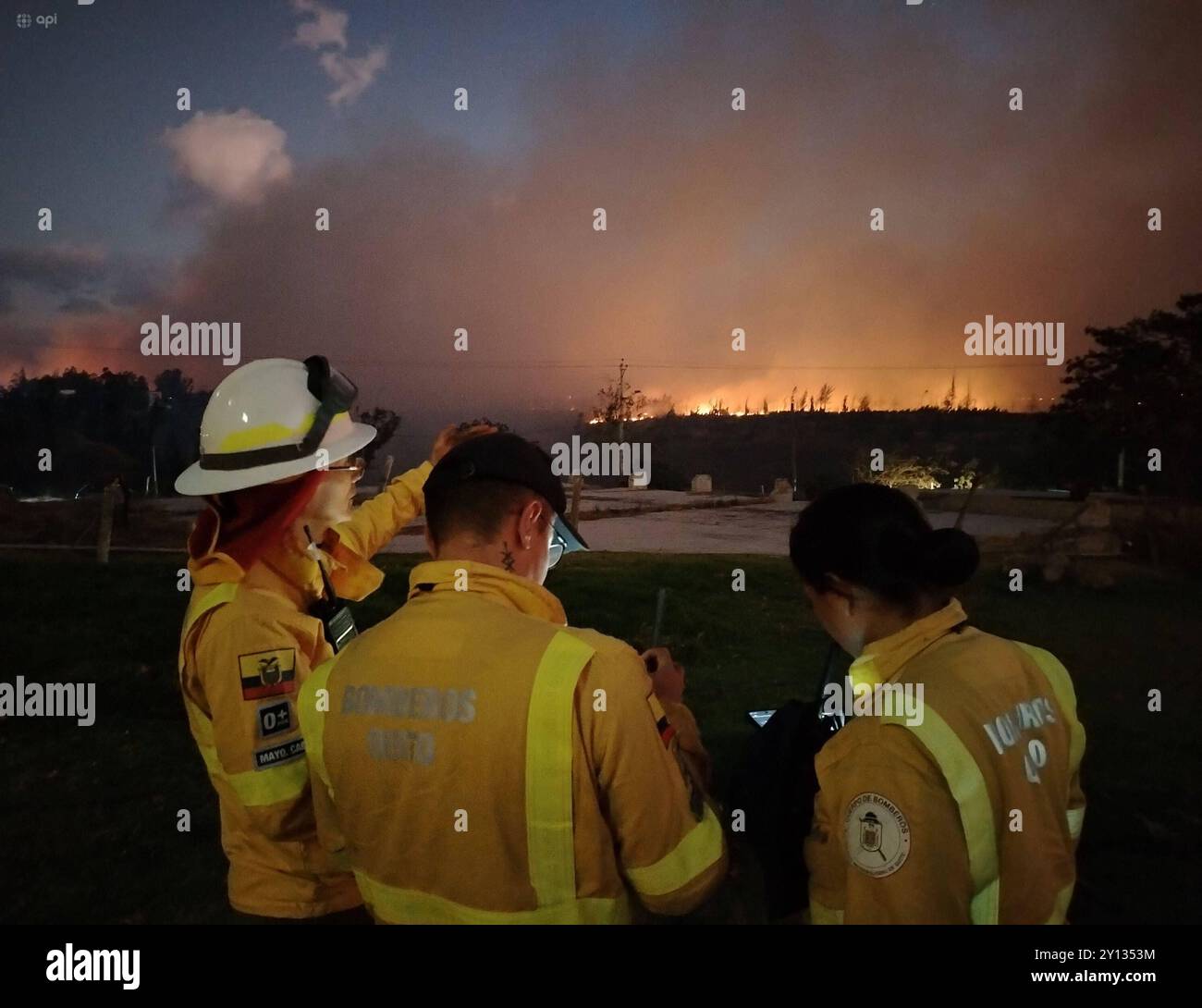 INCENDIO PIFO TUMBACO Quito, Wednesday, September 4, 2024 Forest fire ...