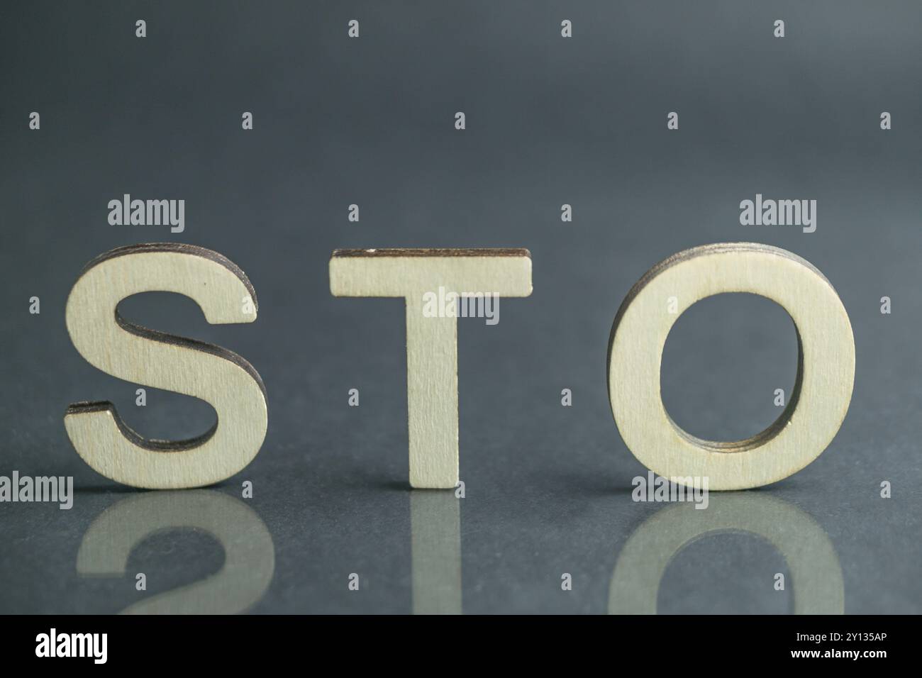 Security Token Offering STO text Stock Photo - Alamy