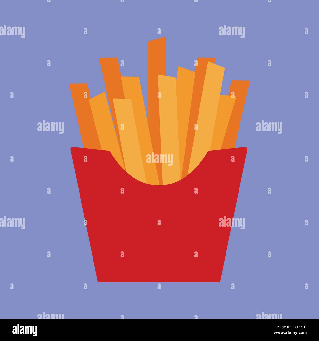 Fries vector icon. french fries icon. junk potato fries vector ...