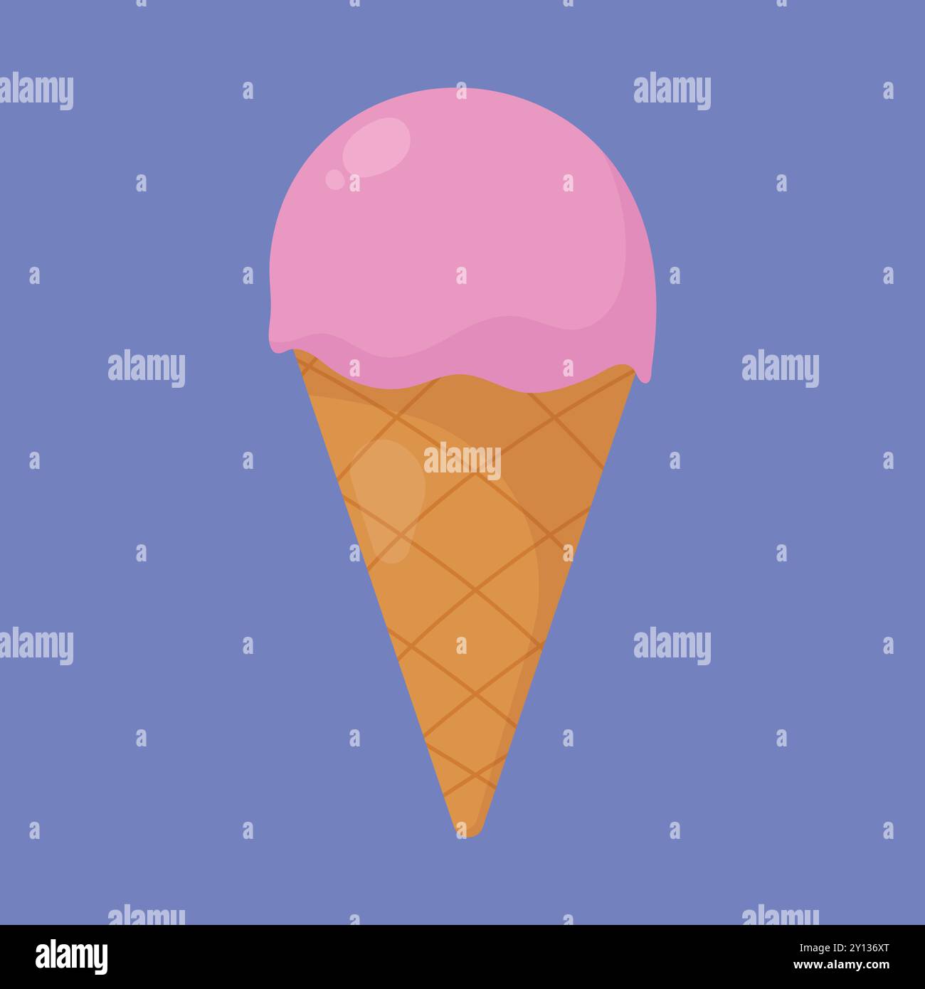 Ice Cream Vector icon. cone ice cream icon. cone scoop vector ice cream ...