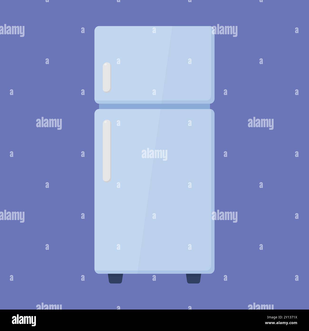 Refrigerator vector icon. fridge freezer vector illustration. fridge ...