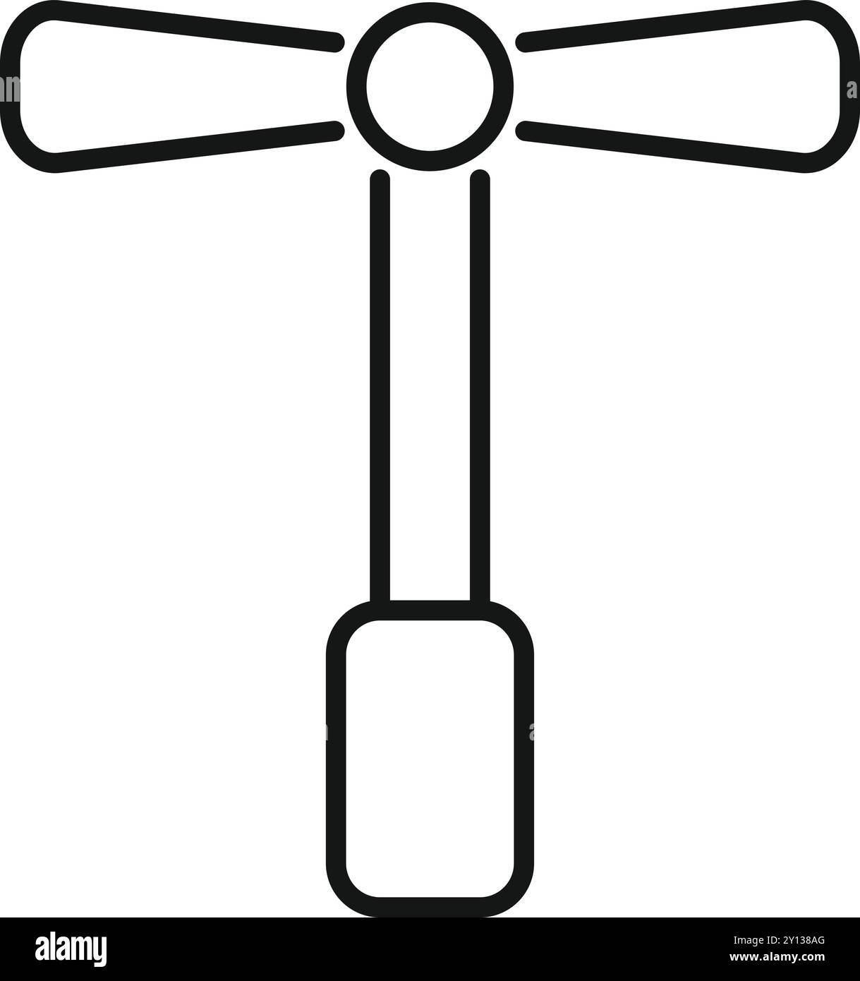 Simple black and white vector icon of a street light pole standing with ...