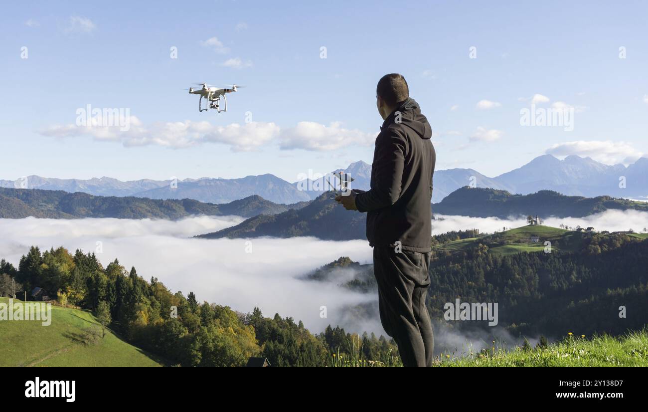 Man operating radio controls hi-res stock photography and images - Alamy